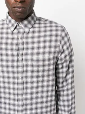 Officine Générale Graphic-print Seersucker Shirt