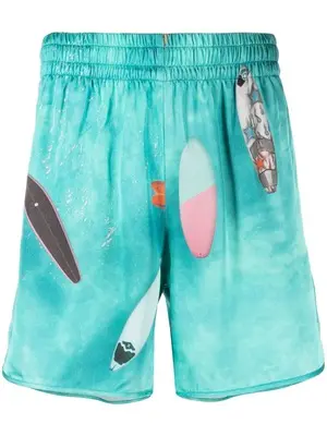 Blue Sky Inn Graphic Shorts For Men