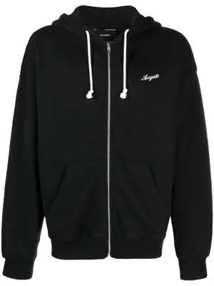 Axel Arigato Embroidered-logo Zip-fastening Hoodie