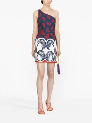 La DoubleJ Palmetto Placee-print Minidress