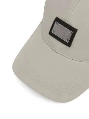 Dolce & Gabbana Logo-plaque Baseball Cap - Neutrals
