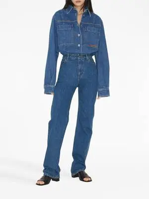 Burberry High-waisted Straight-leg Jeans