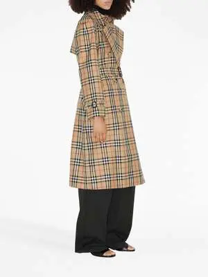 Burberry Vintage Check-print Trench Coat - Neutrals