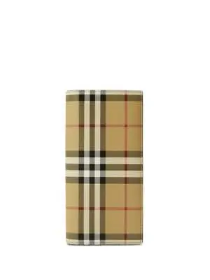 Burberry Check-pattern Long Wallet - Neutrals