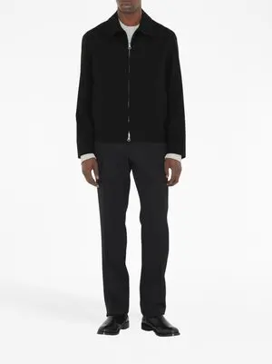 Burberry Ekd Logo-embroidered Jacket - Black