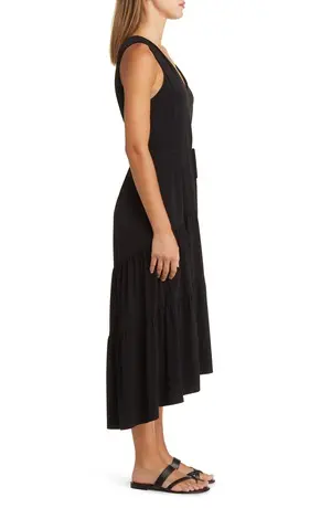 Tommy Bahama Carmela Sleeveless Tiered High-low Dress