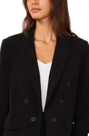 Halogen Scrunch Sleeve Double Breasted Blazer