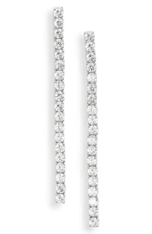 SHYMI Cubic Zirconia Drop Earrings - Silver
