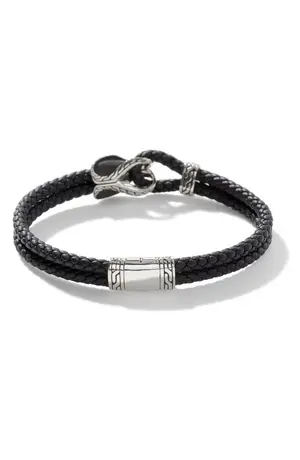 John Hardy Asli Classic Leather & Sterling Silver Bracelet