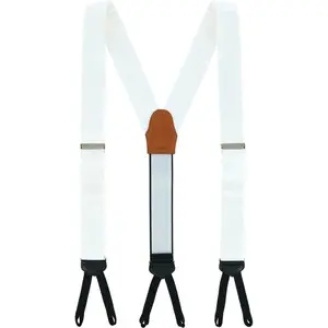 Trafalgar Trafalgar Monte Bello Jacquard Silk Suspenders White