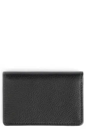 ROYCE NEW YORK Leather Card Case - Black