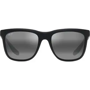 Maui Jim Pehu Polarized Square Sunglasses - Black