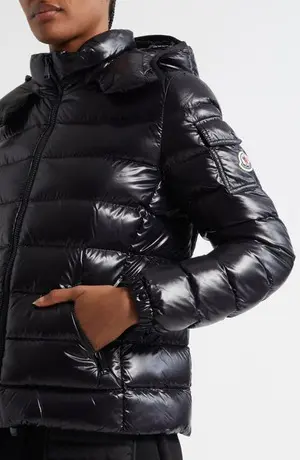 Moncler Bady Water-resistant Down Puffer Jacket - Black/black