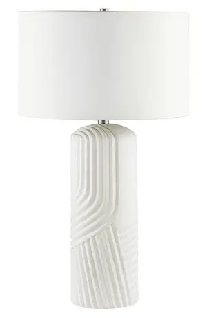 RENWIL Valerie Ceramic Table Lamp - Matte Off-white