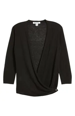 Tommy Bahama Addison Linen Blend Cardigan - Black