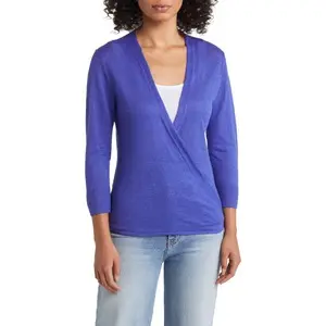 Tommy Bahama Addison Linen Blend Cardigan - Bold Blue