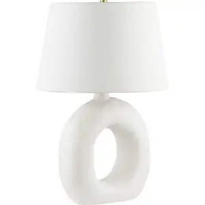 RENWIL Kalahari Ceramic Table Lamp - Matte Off-white
