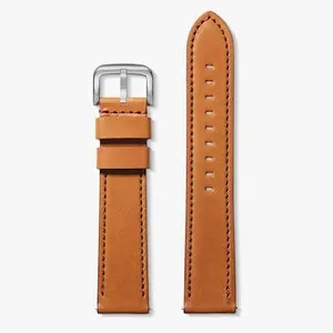 Shinola Leather Watch Strap 24mm - Bourbon