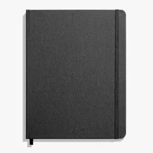 Shinola Large Hard Ruled Journal Monogrammable - Black
