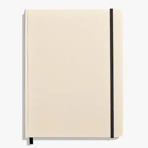 Shinola Large Hard Ruled Journal Monogrammable Cream