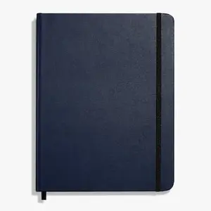 Shinola Large Hard Ruled Journal Monogrammable Navy