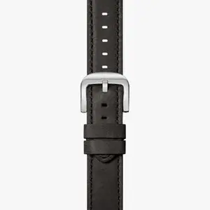 Shinola Leather 22mm Quick Release Watch Strap - Black