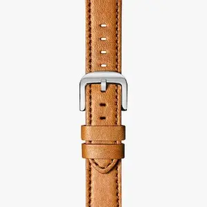 Shinola Leather 22mm Quick Release Watch Strap - Bourbon