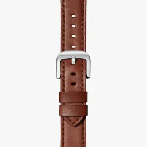 Shinola Leather 22mm Quick Release Watch Strap - Dark Cognac
