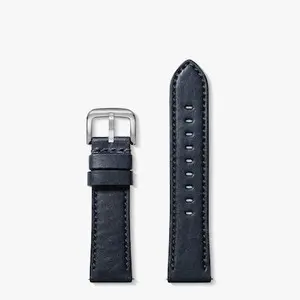 Shinola Shinola Leather 22mm Quick Release Watch Strap Navy