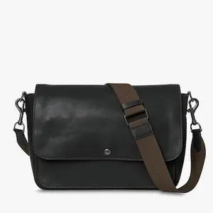 Shinola Shinola Canfield Relaxed Leather Messenger Bag Black