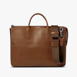 Shinola The Slim Traveler Brief - Med Brown