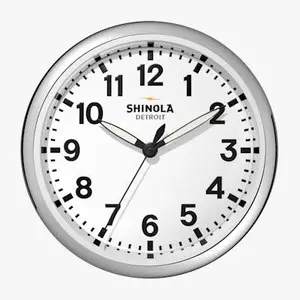 Shinola Runwell Wall Clock - White