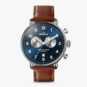 Shinola Chronograph Strap Watch - Blue