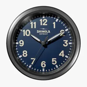 Shinola Runwell Wall Clock - Blue