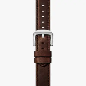 Shinola 24mm Leather Watch Strap - Brown