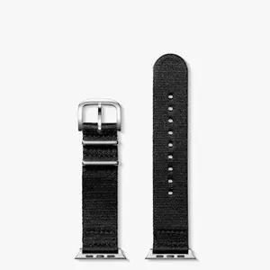Shinola Shinola Apple Watch® Compatible 20mm Nylon Strap Black