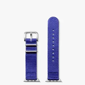 Shinola Shinola Apple Watch® Compatible 20mm Nylon Strap Blue