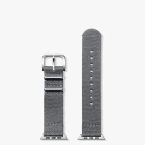 Shinola Shinola Apple Watch® Compatible 20mm Nylon Strap Gray