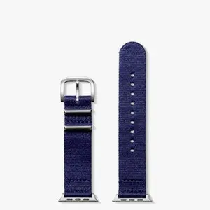 Shinola Shinola Apple Watch® Compatible 20mm Nylon Strap Navy