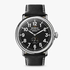 Shinola The Runwell 47mm Strap Watch - Black