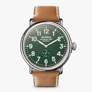 Shinola 47mm Runwell Strap Watch - Green