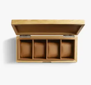Shinola Eight Watch Collector's Box - Oak/tan