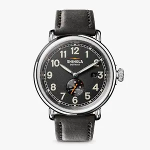 Shinola The Runwell Automatic Subsecond 45mm Strap Watch - Black
