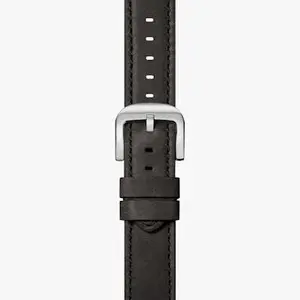 Shinola 20mm Leather Watch Strap - Black