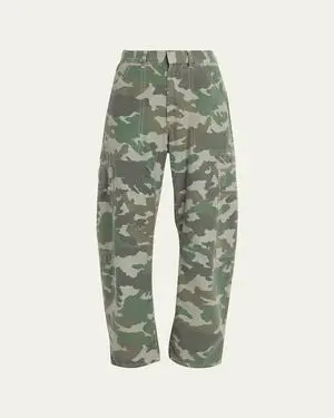 Citizens Of Humanity Marcelle Low-Slung Camo Cargo Jeans Incognito Gree
