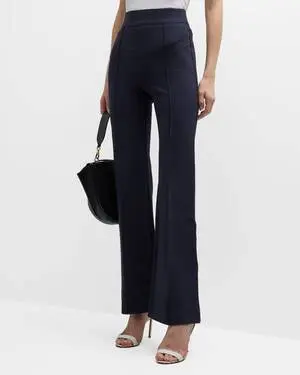 Spanx The Perfect Black High-rise Flare Pants - Classic Navy