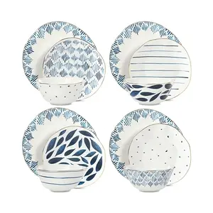 LENOX Bay 12-piece Dinnerware Set - Blue