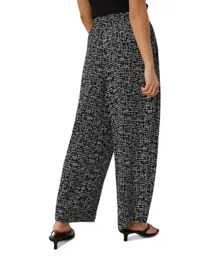 Whistles Petite Woven Grid Crop Trousers