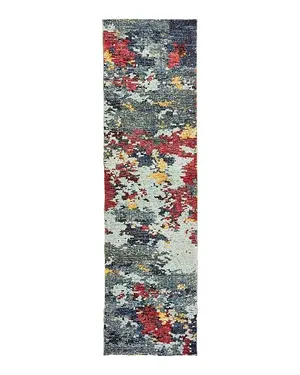 ORIENTAL WEAVERS Evolution 8036c Runner Rug, 2'3 X 8 - Blue/red