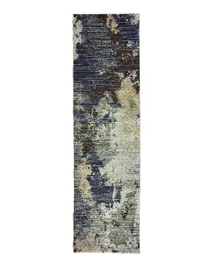 ORIENTAL WEAVERS Evolution 8049b Runner Rug, 2'3 X 8 - Navy/blue
